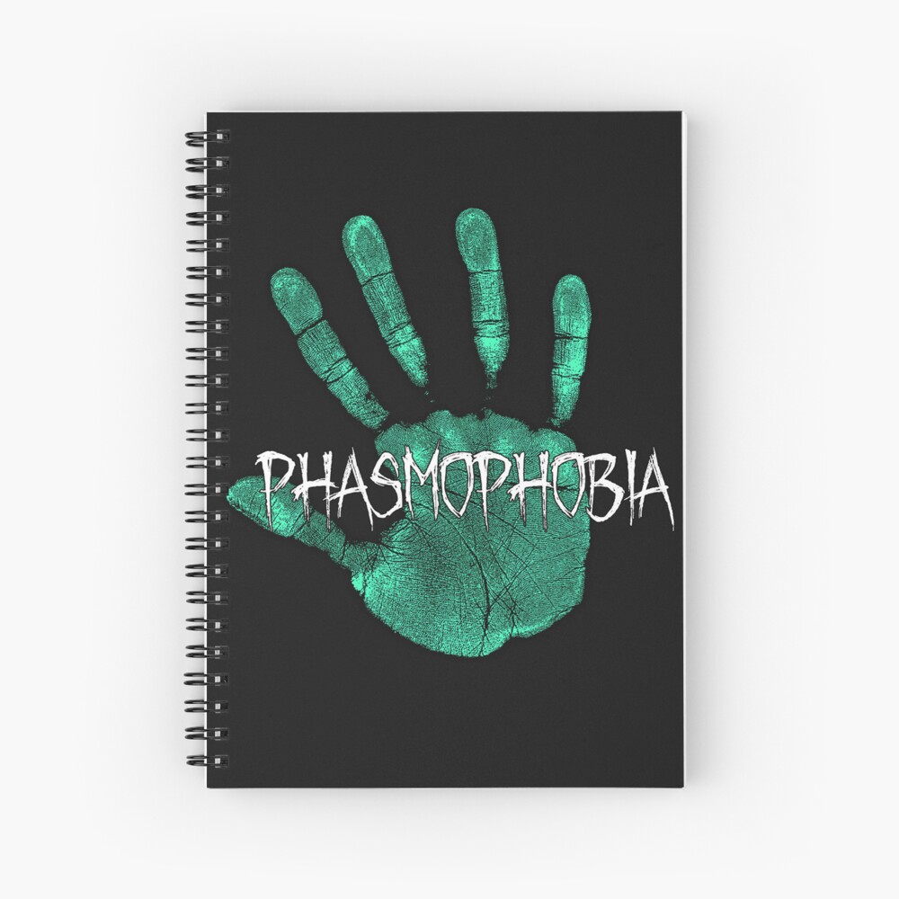 "Phasmophobia Ghost Handprint" Spiral Notebook by ChuteMe | Redbubble