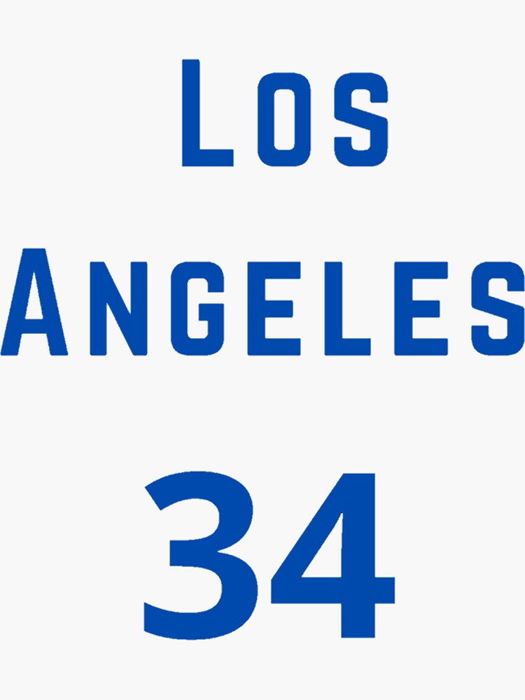 "Los Angeles 34" Sticker by Najia456 | Redbubble