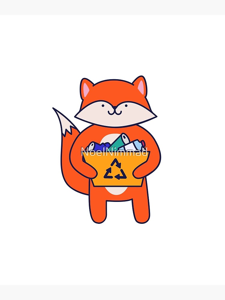 "Recycling Raccoon" Poster by NoelNimmad | Redbubble