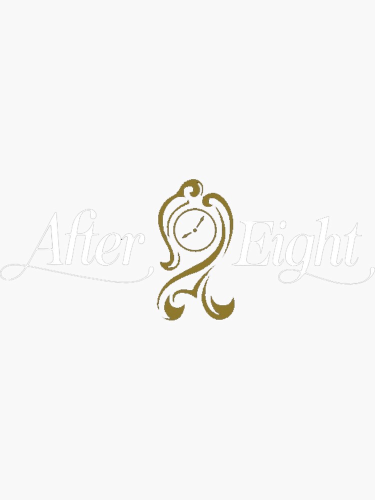 "After Eight design" Sticker by omeliaja | Redbubble