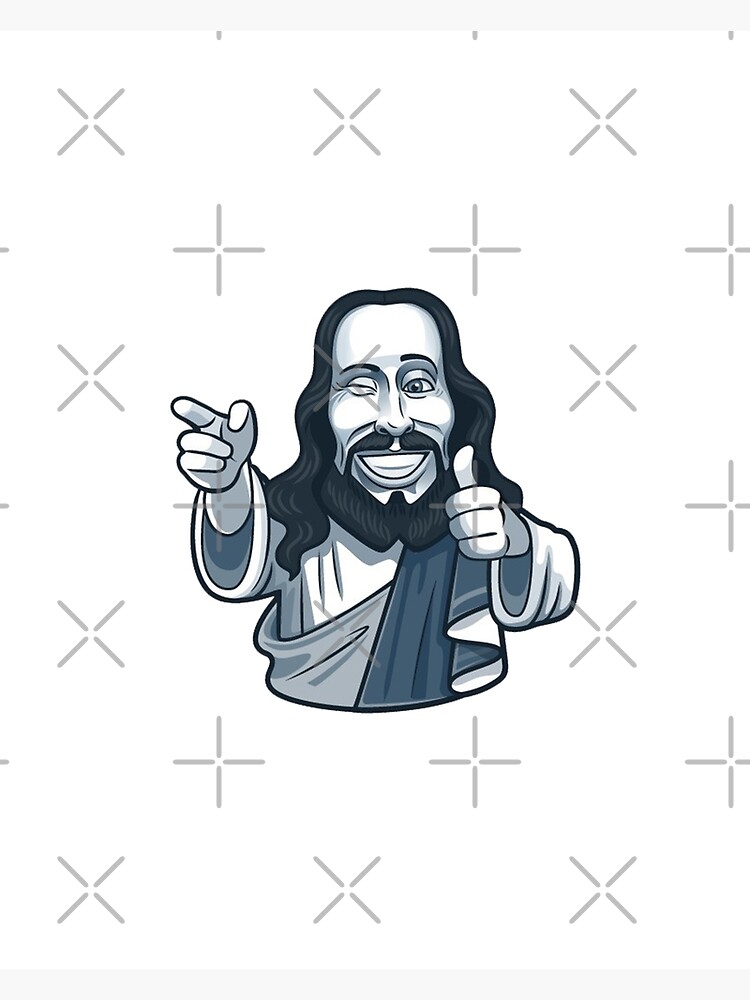 "Buddy Jesus Design" Poster for Sale by Tr4velingCo | Redbubble