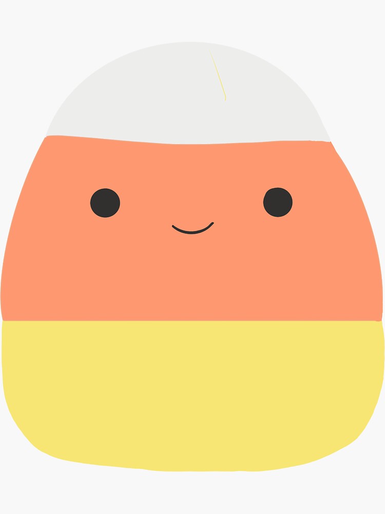"Squishmallow Cannon Candy Corn" Sticker by RayGunBunny | Redbubble