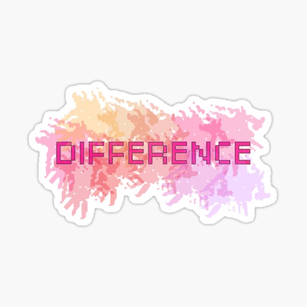 "Difference Design" Sticker by artistMRS | Redbubble