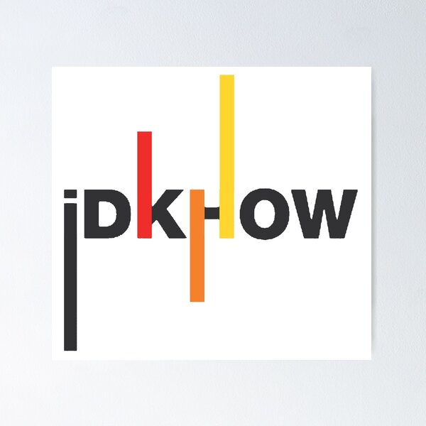 "iDKHOW Band Razzmatazz Uneven Lines" Poster for Sale by andreadkc ...