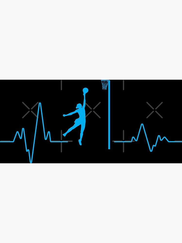 "Heartbeat Netball - Cool Funny Nerdy Comic Graphic Heartbeat Netball ...