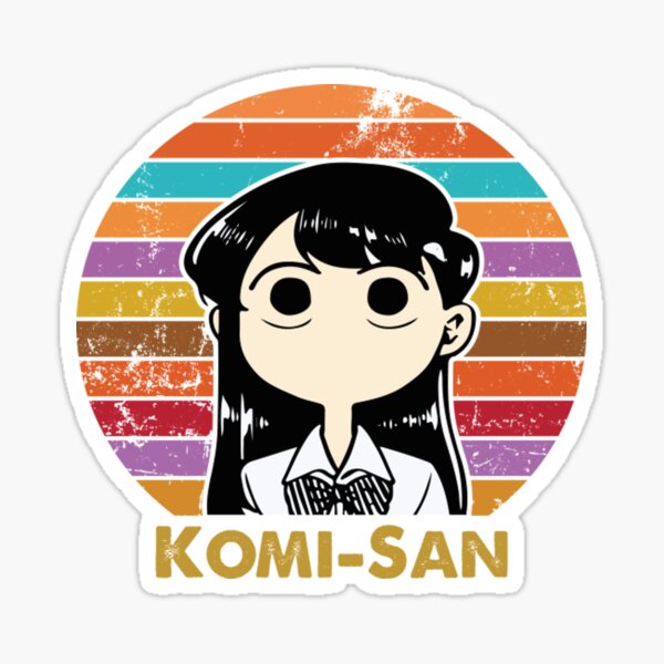 "Vintage Style Komi San " Sticker by Girgis-Art | Redbubble