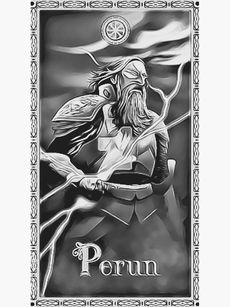 Lámina fotográfica «Perun, el dios del trueno - mitología eslava 3» de ...