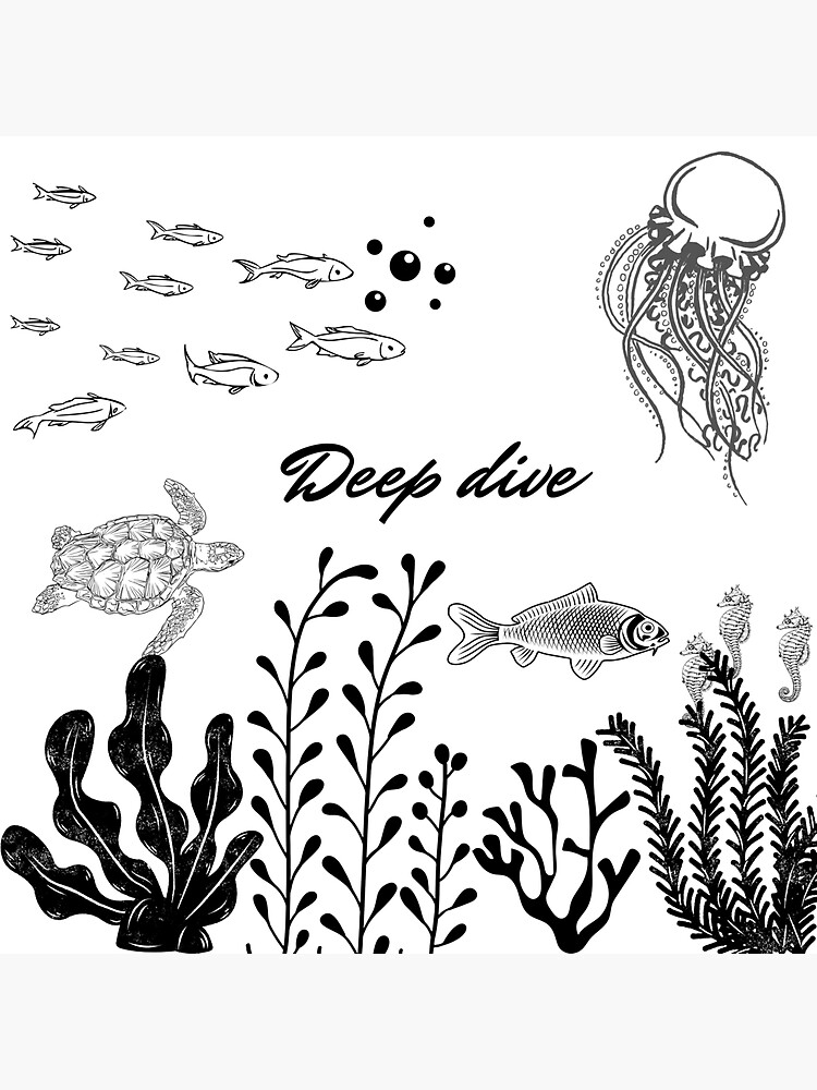 "Deep dive" Sticker by angelistonn | Redbubble