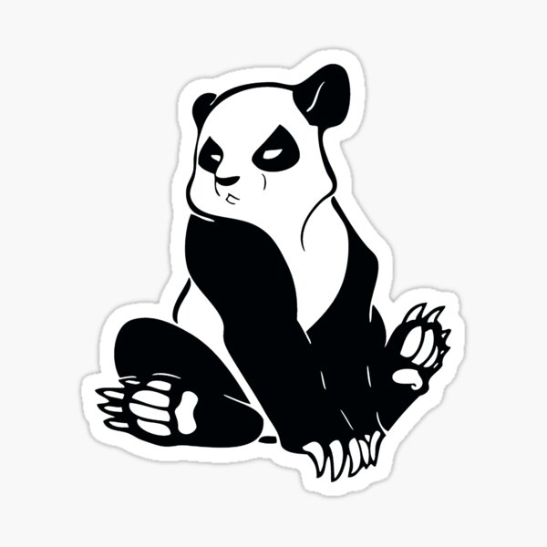 "Angry Panda" Sticker for Sale by AlexDouMan | Redbubble