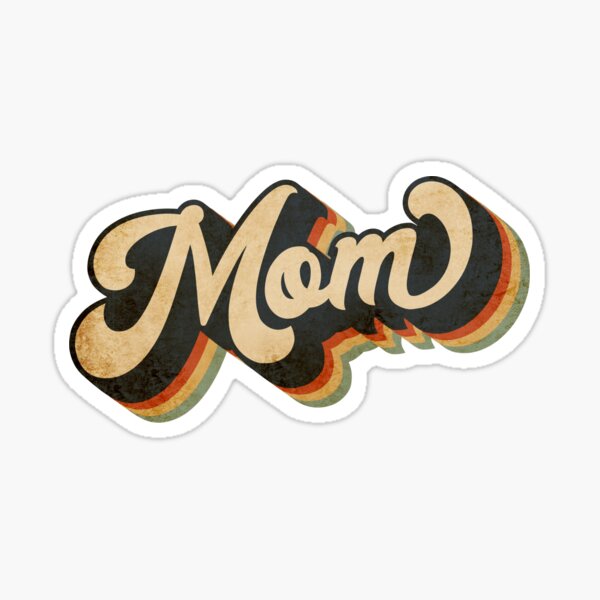 "Retro Mom" Sticker for Sale by Hamzalakhdim | Redbubble