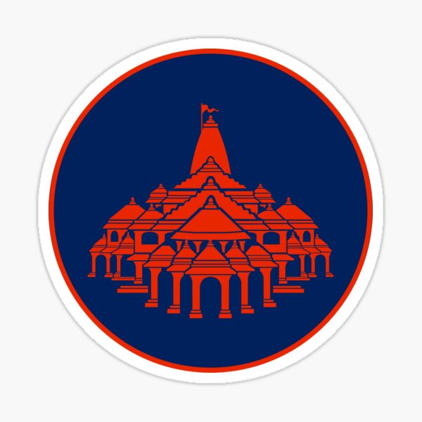 "Ram mandir" Sticker for Sale by Typoindia29 | Redbubble