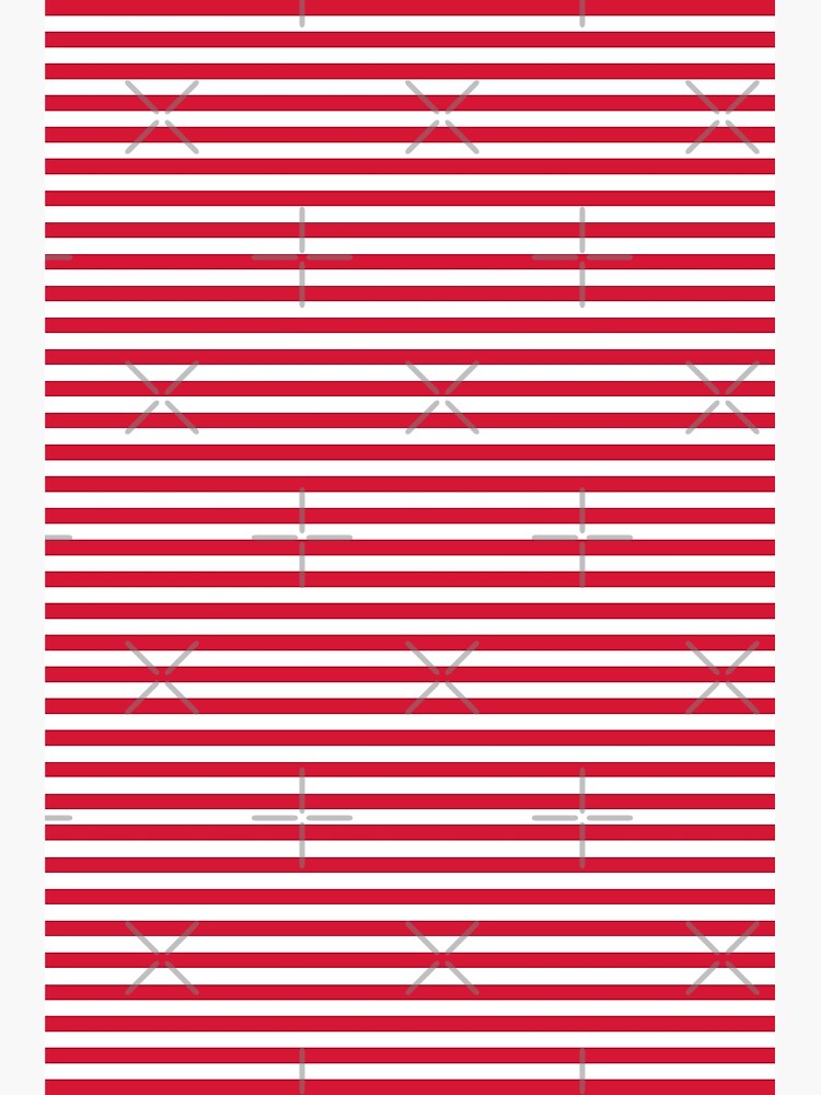"Tiny RED and WHITE Horizontal PINSTRIPES" Poster for Sale by ...