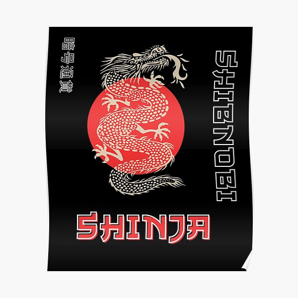 "Shibnobi Shinja Crypto Coin with Japanese Dragon" Poster by SAITA21 ...