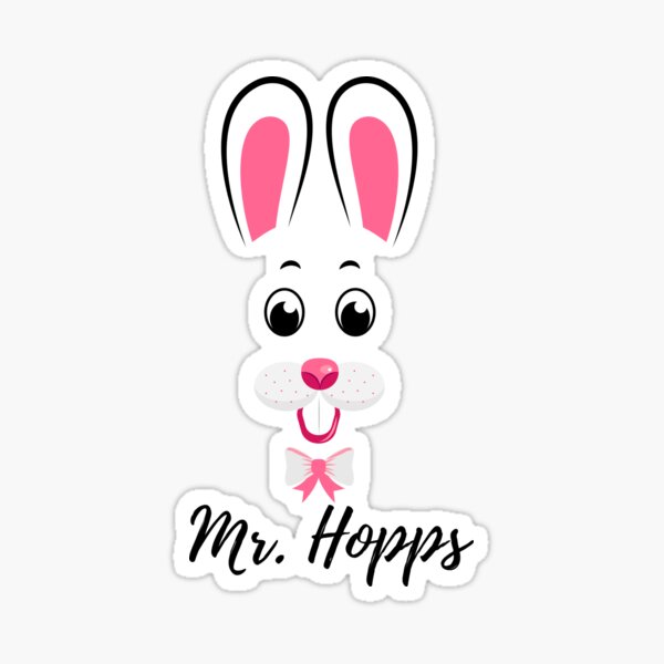 "Mr Hopps" Sticker by laktrendstyles | Redbubble