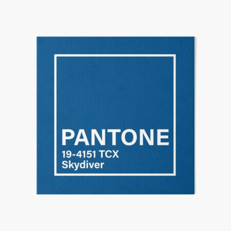 "pantone 19-4151 TCX Skydiver " Art Board Print by princessmi-com ...