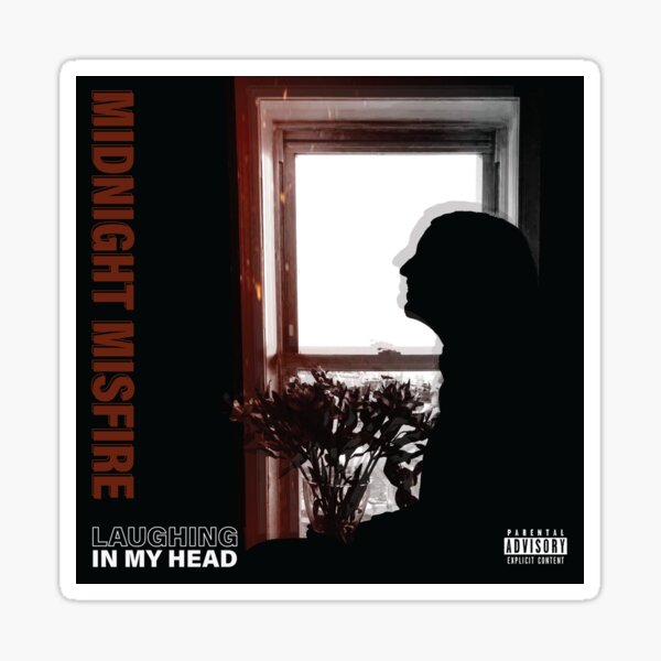 "Midnight Misfire - Laughing in my Head Album Artwork" Sticker for Sale ...