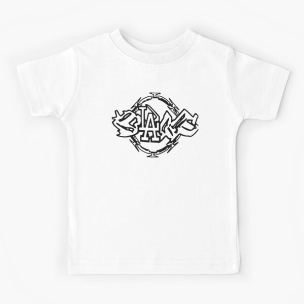 "Bladee Merch Bladee Black Logo" Kids T-Shirt by MaherCoShop | Redbubble