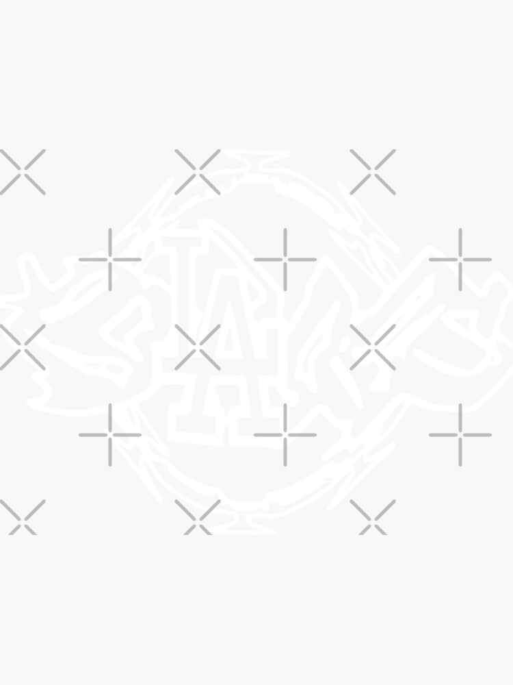 "Bladee Merch Bladee White Logo" Sticker by MaherCoShop | Redbubble