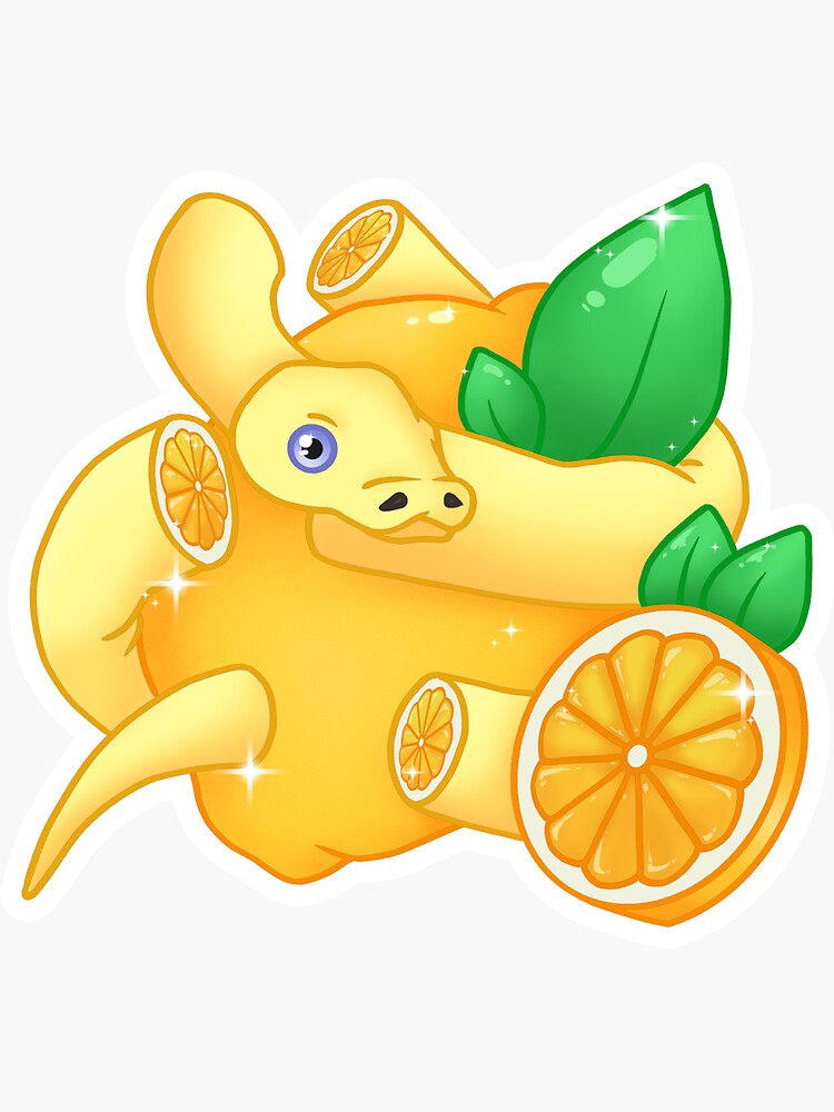 "Lemon snake" Sticker by Bobademon5 | Redbubble