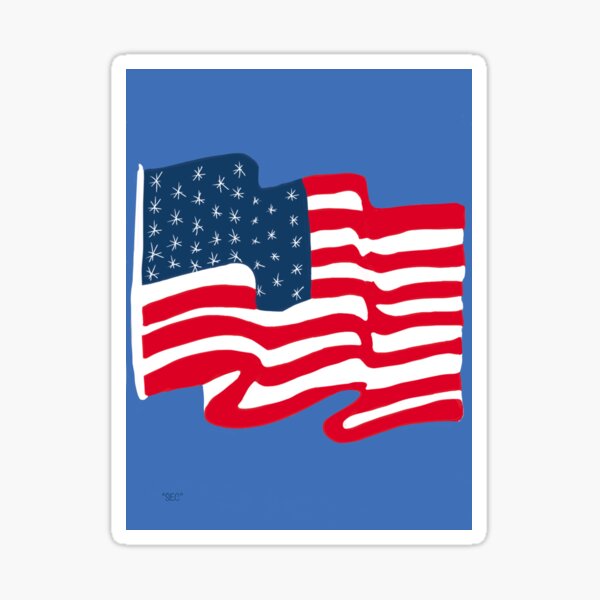 "United States Flag" Sticker for Sale by MillionsShop | Redbubble