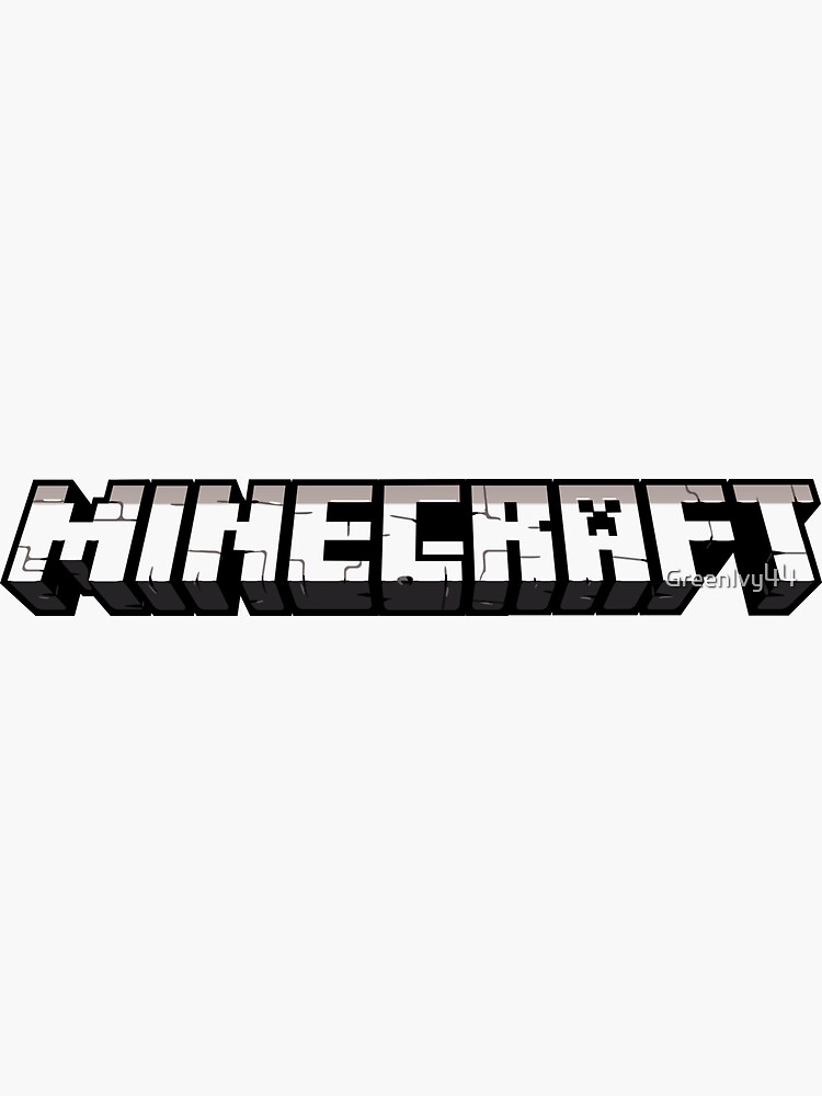 "Minecraft Fun Game Logo" Sticker by GreenIvy44 | Redbubble