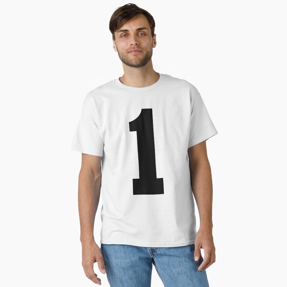 "Number 1, Black one, Sports number 1" Sticker for Sale by TheCultStuff ...