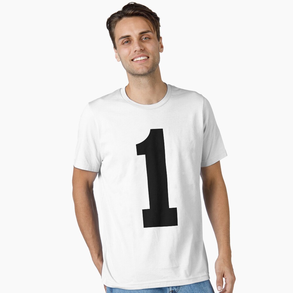 "Number 1, Black one, Sports number 1" Sticker for Sale by TheCultStuff ...