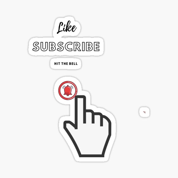 "Like subscribe hit the notification bell" Sticker by potatolite ...