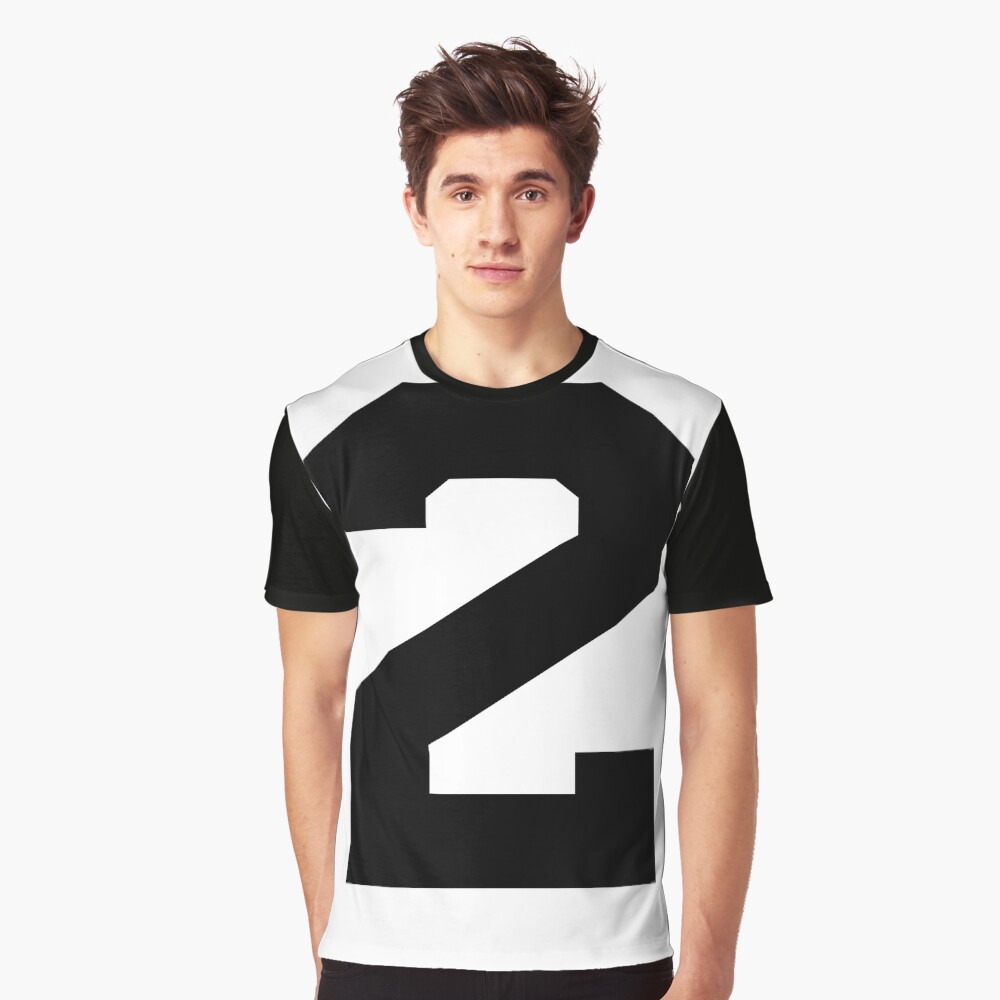 "Number 2, Black two, Sports number 2" Sticker for Sale by TheCultStuff ...
