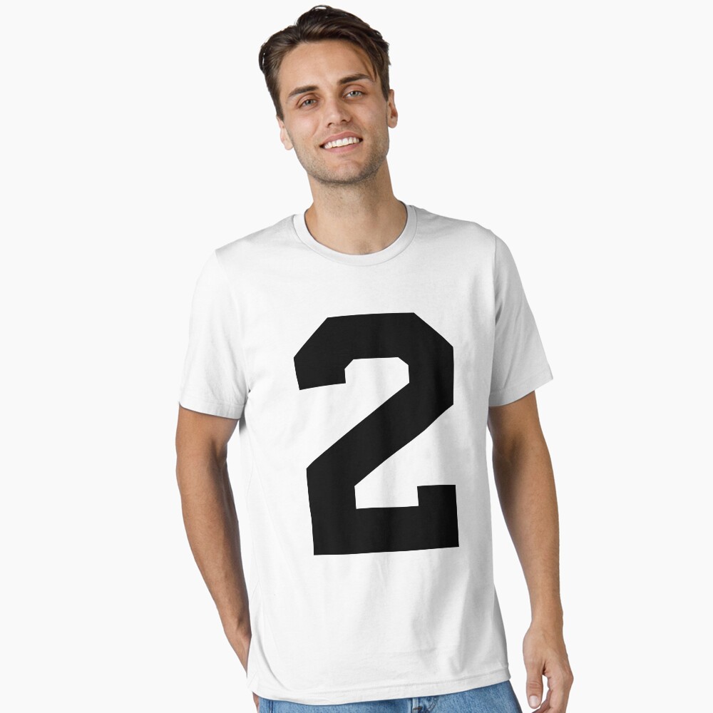 "Number 2, Black two, Sports number 2" Sticker for Sale by TheCultStuff ...
