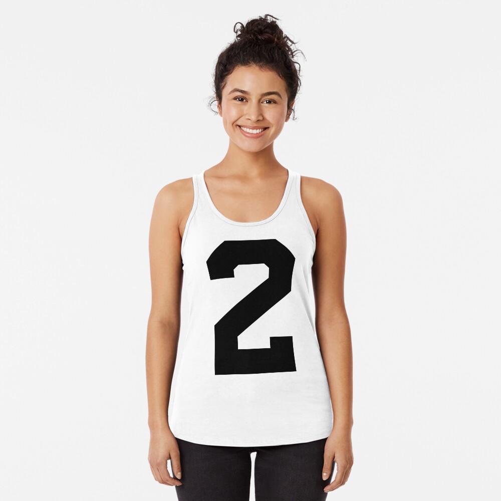 "Number 2, Black two, Sports number 2" Sticker for Sale by TheCultStuff ...