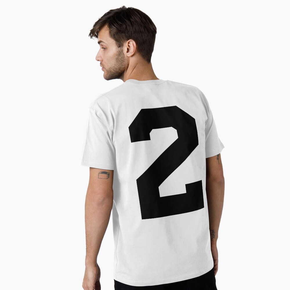 "Number 2, Black two, Sports number 2" Sticker for Sale by TheCultStuff ...