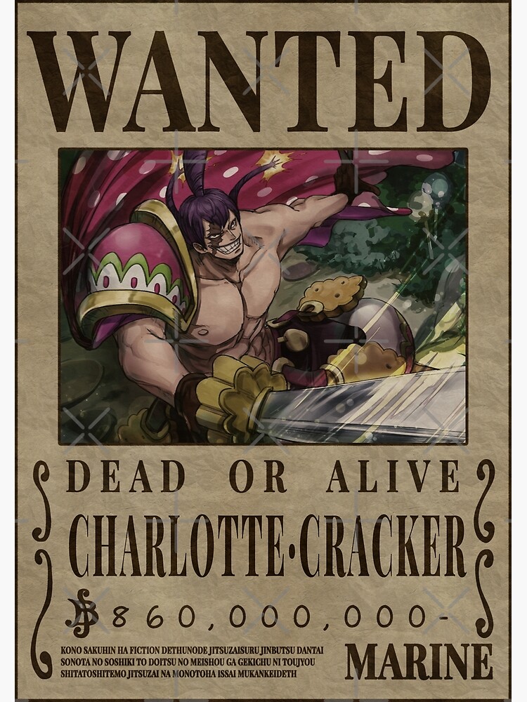 "Charlotte Cracker Bounty One Piece Wanted" Photographic Print by ...