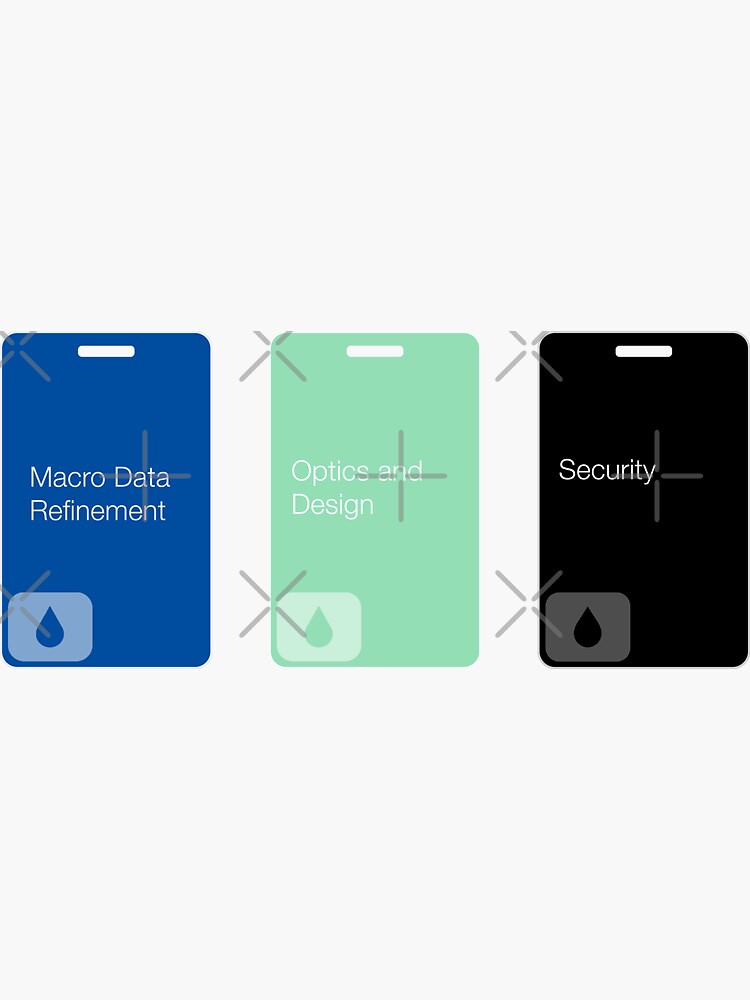 "Severance Keycard sticker pack with titles" Sticker for Sale by ...