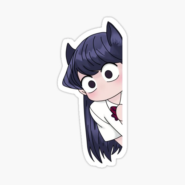 "Komi Shouko Right Side Peeker" Sticker for Sale by knockknock313 ...