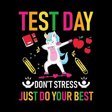 "Funny Testing Teacher Rock The Test Don't Stress Just Do Your Best ...
