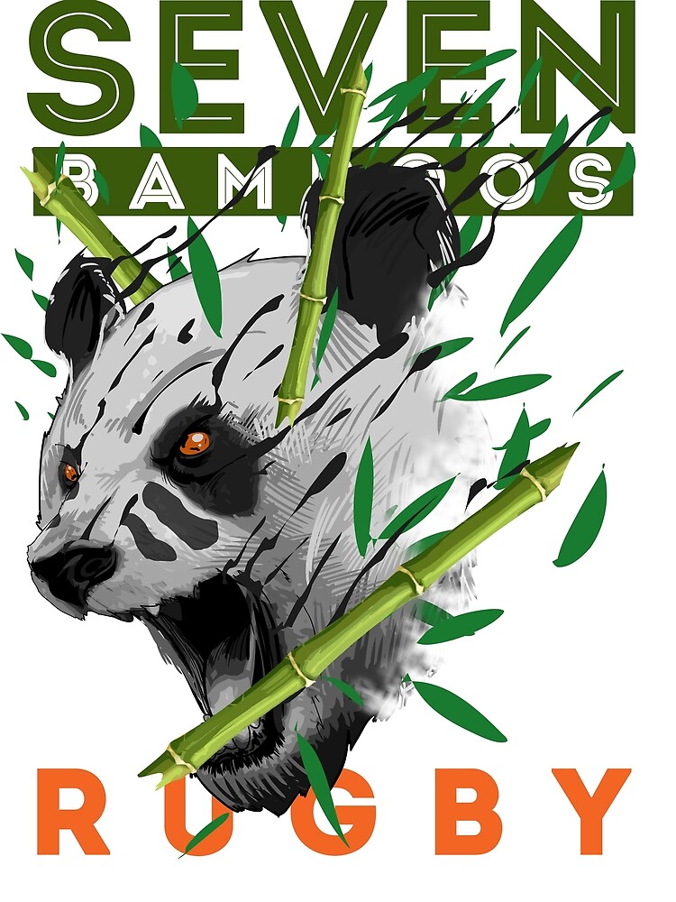 "Angry Panda - Seven Bamboos" Poster for Sale by 7bamboosrugby | Redbubble
