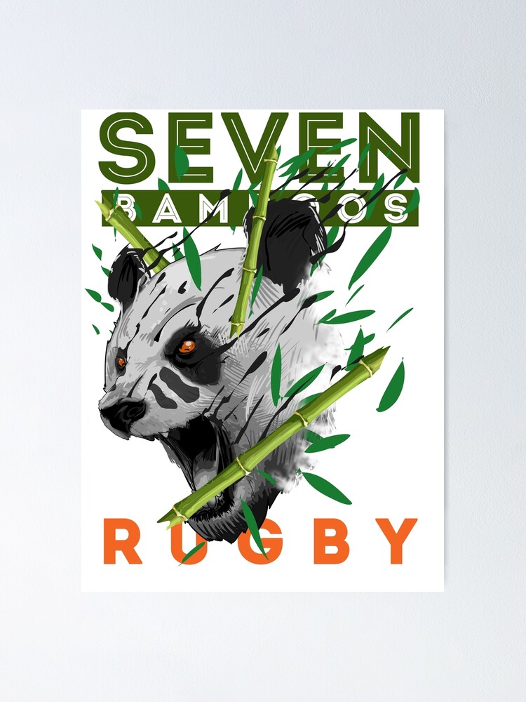 "Angry Panda - Seven Bamboos" Poster for Sale by 7bamboosrugby | Redbubble