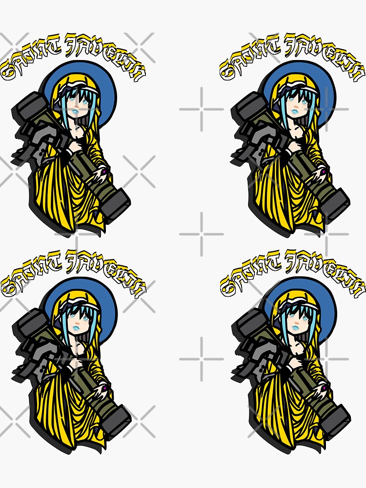 "Copy of Saint Javelin" Sticker by SiulChelios | Redbubble