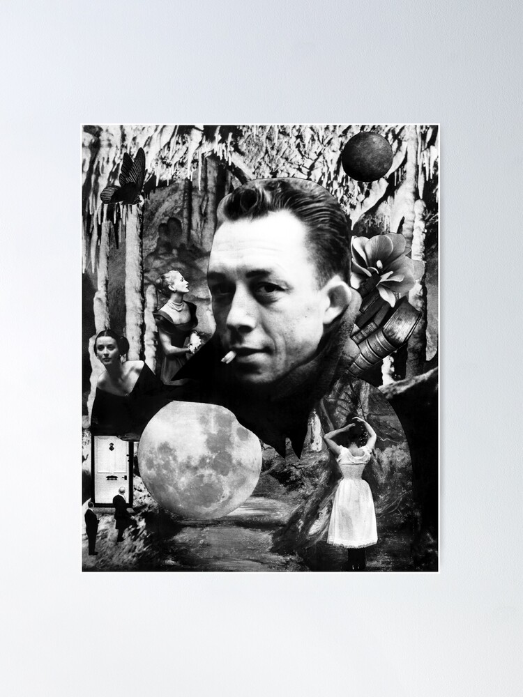 "Albert Camus Philosophy of Absurdism Book Stoicism Sisyphus" Poster ...