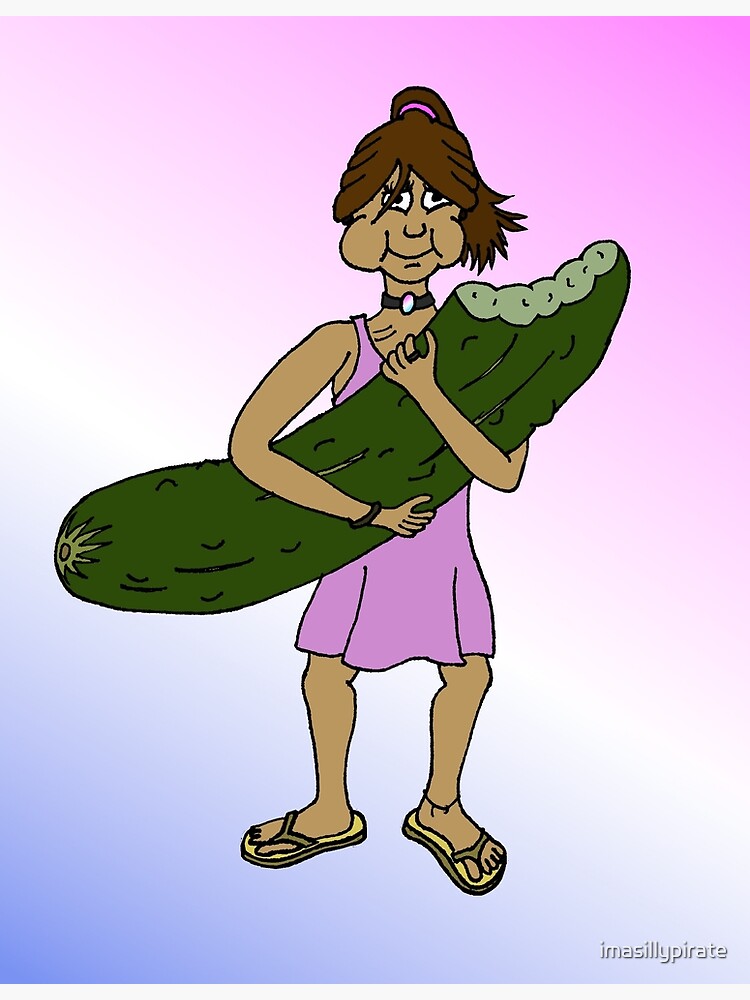 Pickle Girl Poster For Sale By Imasillypirate Redbubble