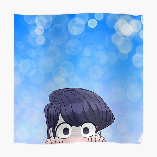 "Scared Komi Shouko Peeker (Chibi)" Poster for Sale by knockknock313 ...