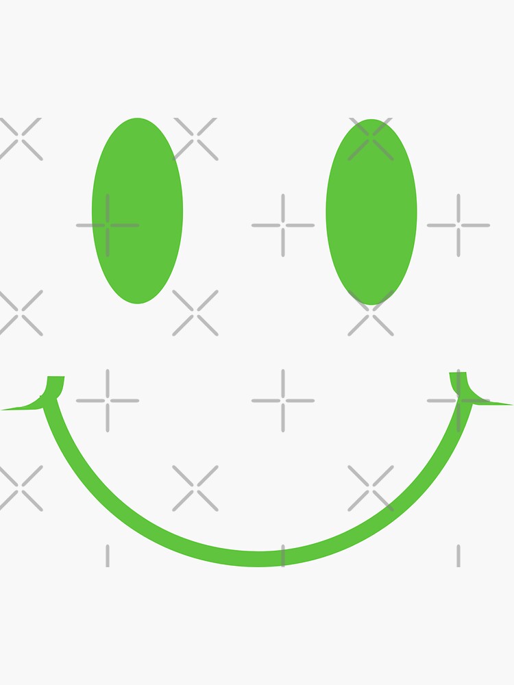 "Green shirt guy wwe smiley face" Sticker by rbmarket | Redbubble