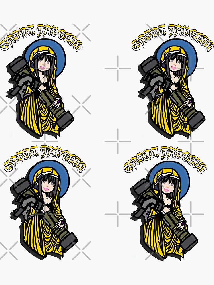 "Saint Javelin" Sticker by SiulChelios | Redbubble