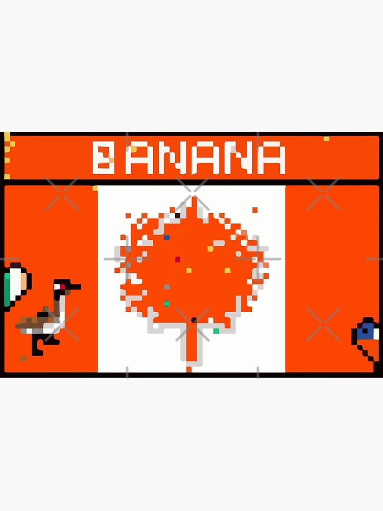"Canada flag banana r/place reddit meme" Art Print for Sale by jstepan ...