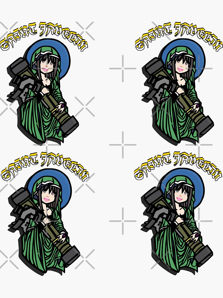 " Saint Javelin" Sticker by SiulChelios | Redbubble