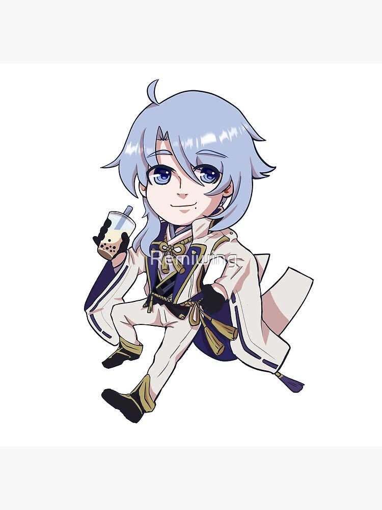 "Kamisato Ayato Genshin impact chibi" Metal Print for Sale by Remiwing ...