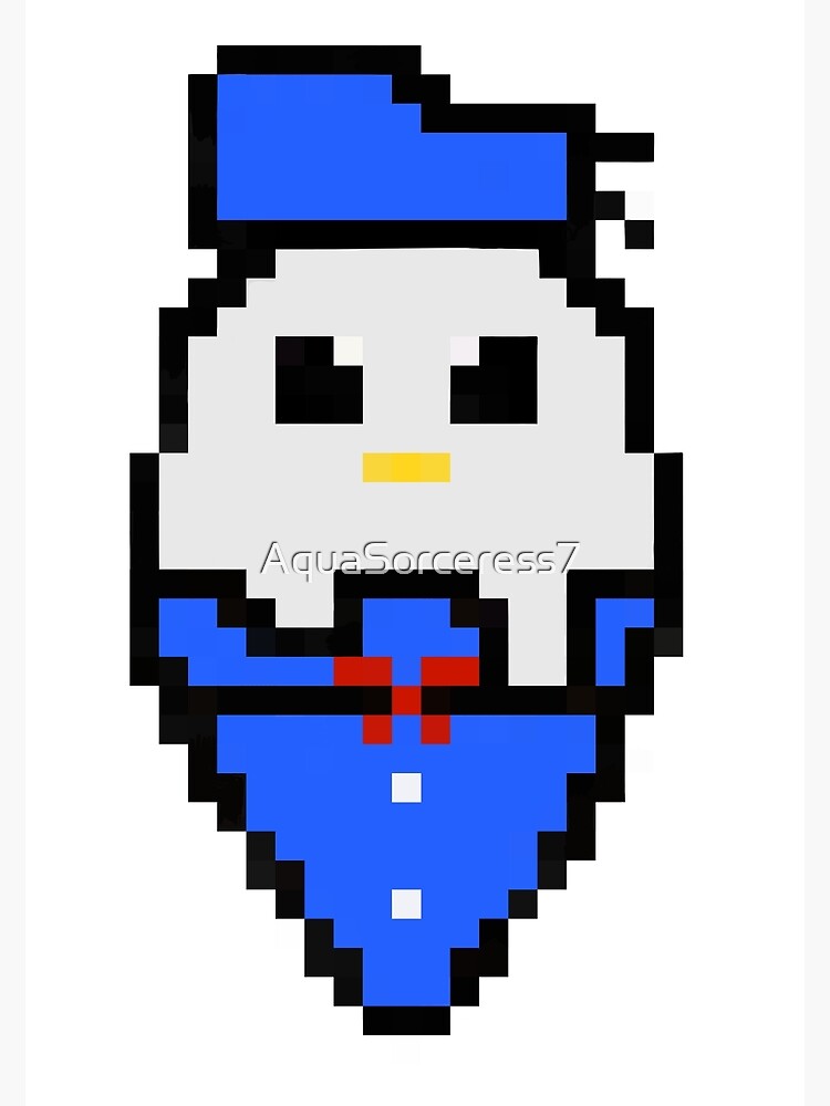 "Donald Duck Ice Cream Pixel Art" Poster by AquaSorceress7 | Redbubble