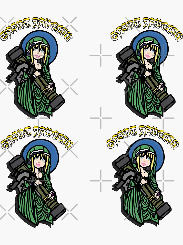 "Saint Javelin" Sticker by SiulChelios | Redbubble