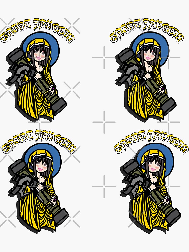 "Saint Javelin" Sticker by SiulChelios | Redbubble